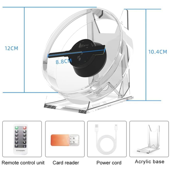 MyHoloScreen™ Mini Desktop Hologram Fan – My Holo Screen Co